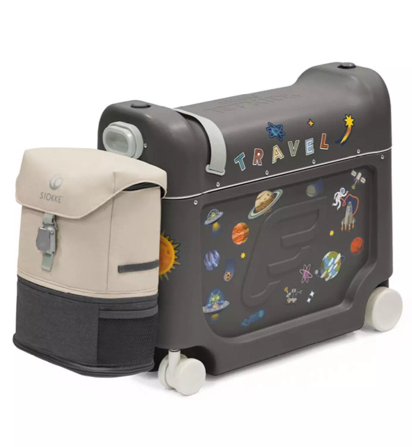 Stokke® JetKids Travel Bundle lasten matkustamiseen Midnight Grey ...